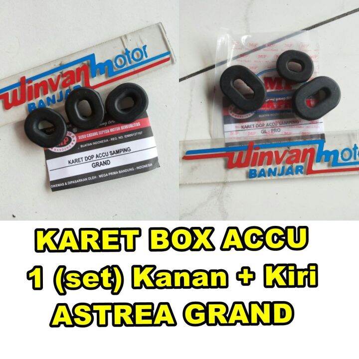 Karet Box Aki Accu Karet tepong accu kiri dan kanan Grand Supra Prima ...