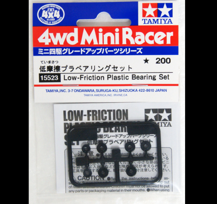 Tamiya mini 4wd Low-friction Plastic Bearing Set Low Friction 15523 ...