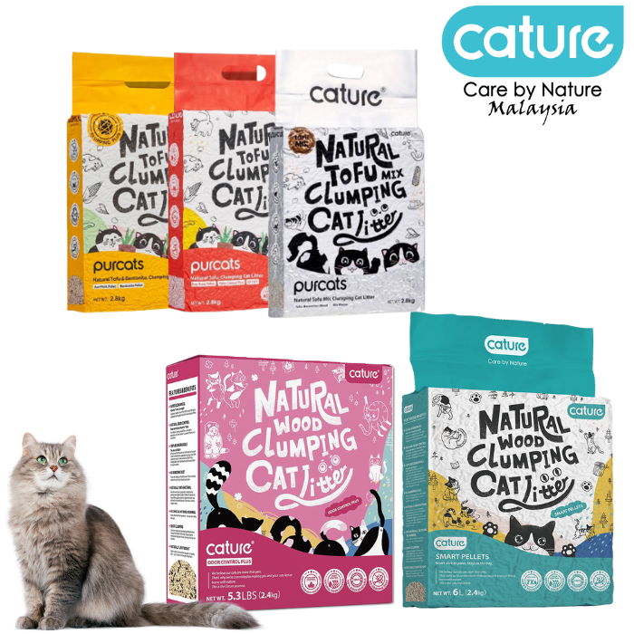 Cature Natural Cat Litter 6L / 7L / 2.4kg (Tofu Cat Litter / Wood Cat ...