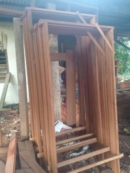 Frame Pintu Kayu Jenang Utk Pintu Kayu Depan Rumah Solid Wooden Frame ...