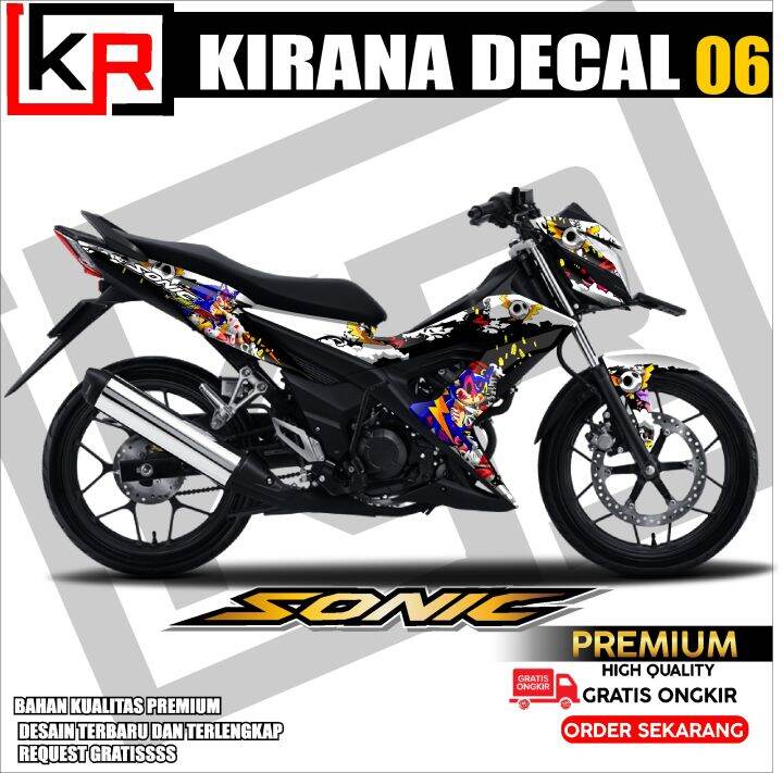 Decal Sticker Honda Sonic 150 R Fullbody Custom Desain- sonic kirana ...