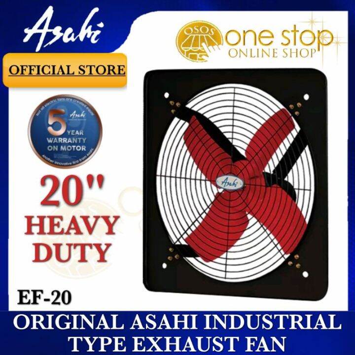 Asahi Original 20inch Industrial Exhaust Fan Electric Fan EF-20 EF20 •OSOS• | Lazada PH