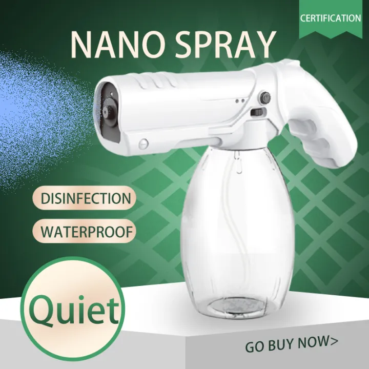 MU Mall Handheld Portable Rechargeable Atomizing Disinfecting Spray Gun 800ml UV Lamp ...