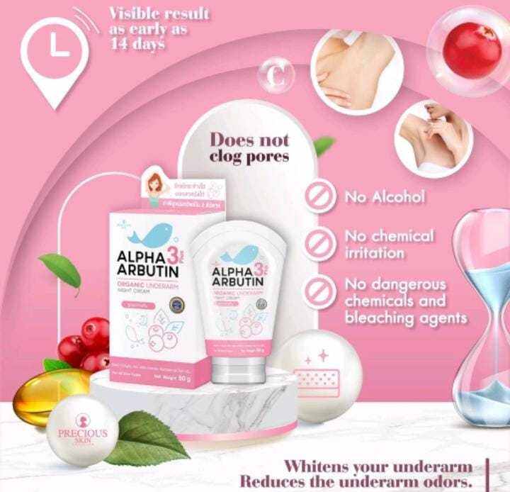 Alpha Arbutin 3plus with Collagen Underarm Night Cream Original | Lazada Indonesia