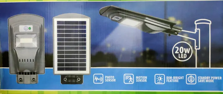 KCT SAFETECH LED Solar Street Light 20watts | Lazada PH