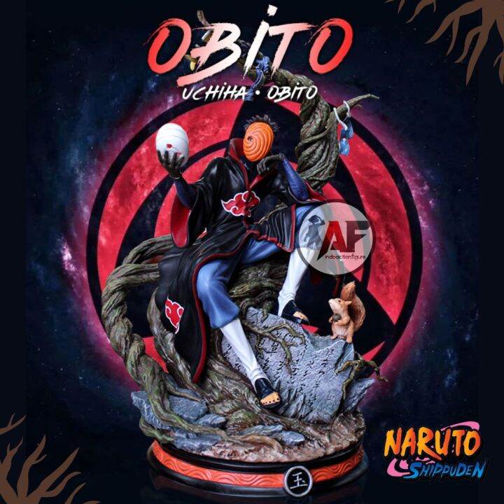 Statue Action Figure Naruto Uchiha Obito Clouds studio design recast | Lazada Indonesia