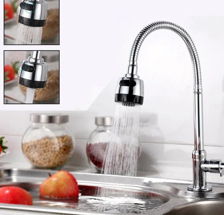 Dual-function kitchen top faucet sink balcony 360 degree rotation ...