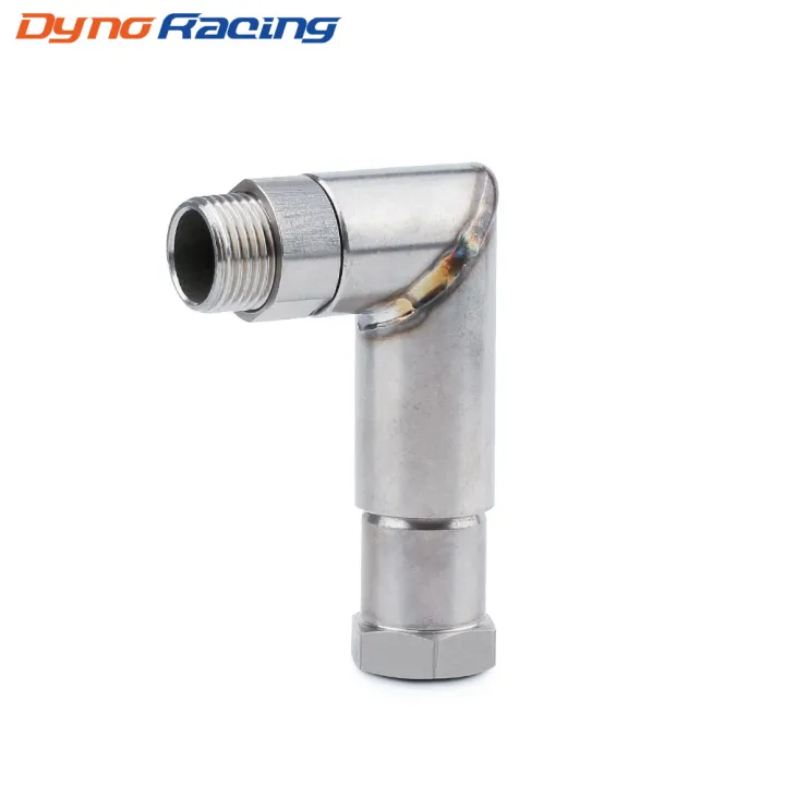 O2 oxygen sensor angled extender spacer 90 degree 02 bung extension M18 ...