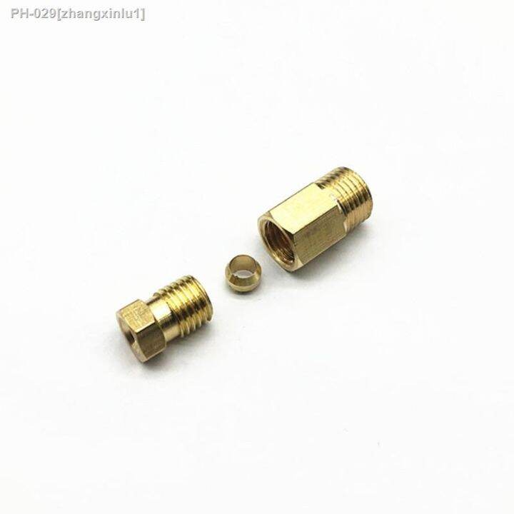 Brass Compression Ferrule Pipe Fitting Connector For Oil Lubrication ...