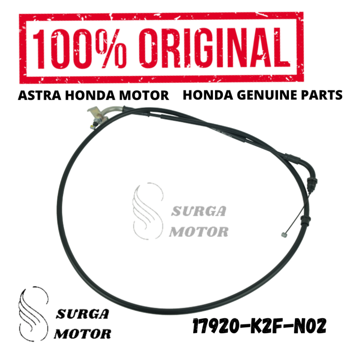 Kabel Gas Bawah Honda Scoopy K2F Original Honda AHM 17920-K2F-N02 Cable Comp B Throt Throttle ...