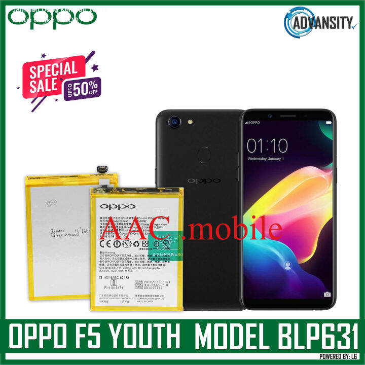 แบตเตอรี่ OPPO F5 Youth Battery Model BLP631 (3200mAh) Original ...