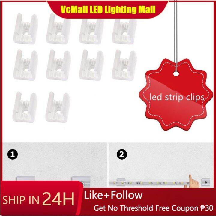 AceDeal Buckles Clips For Neon 220V Led Light Strip Plastic Buckle ...