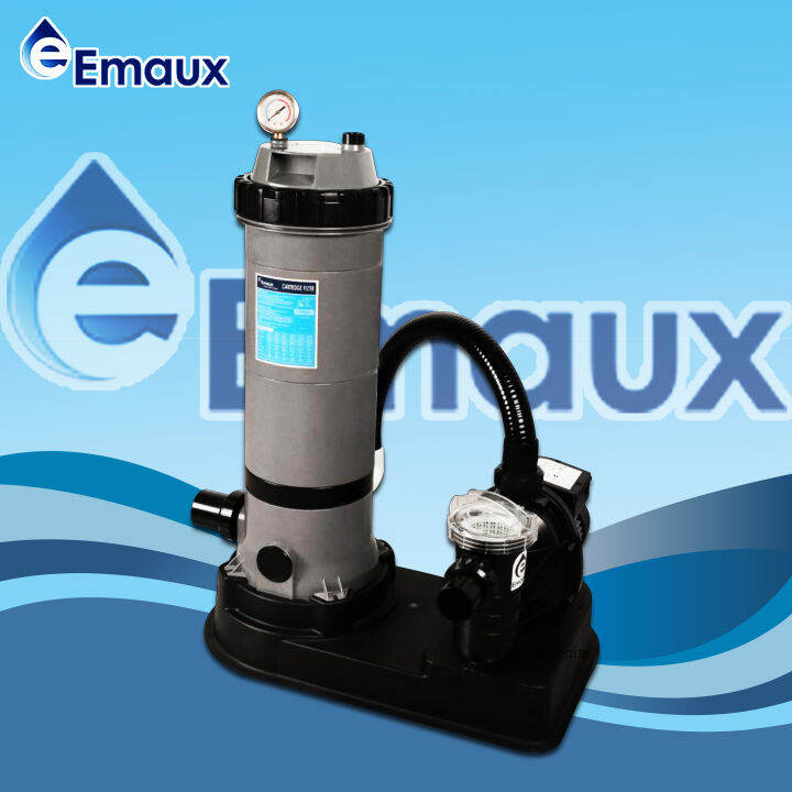EMAUX Pool Cartridge Filter and Pool Pump Set Combo FSCO 1HP | Lazada PH