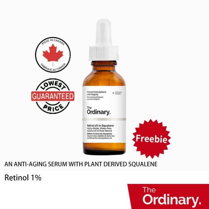 The Ordinary Retinol Serum 0.2 / 0.5 / 1 in Squalane - 30ml Anti-Aging ...