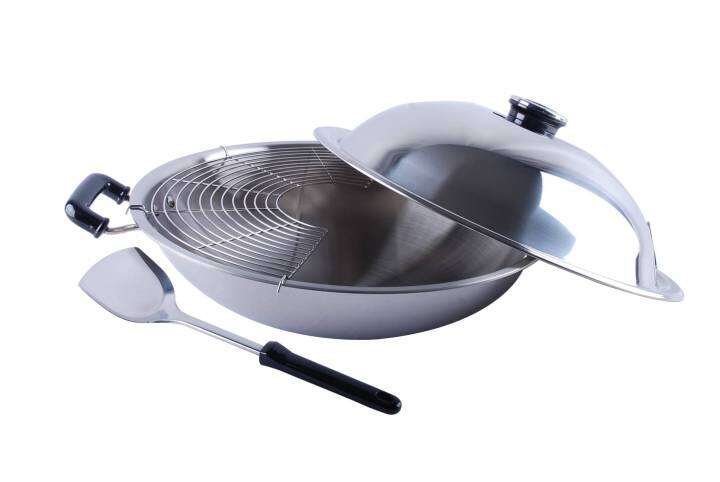 Zebra 38cm 5 Ply Chinese Wok W/Lid & Wire | Lazada
