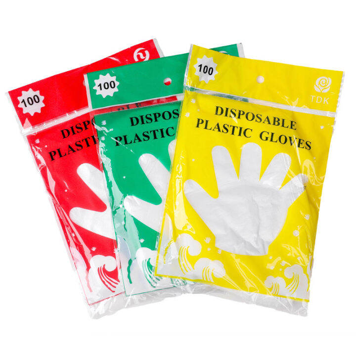 50/100Pcs/Pack High Quality Disposable Plastic Gloves | Lazada PH