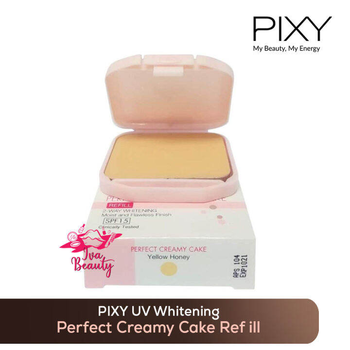 [Refill] Pixy UV Whitening Perfect Creamy Cake / refill bedak basah ...