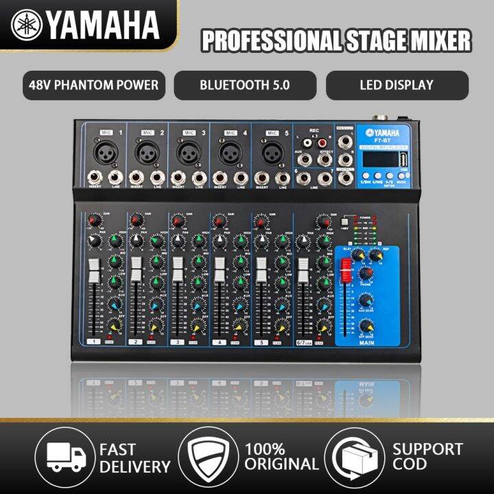 Hot sales Yamaha F7 7-channel USB bluetooth mixer | Lazada PH