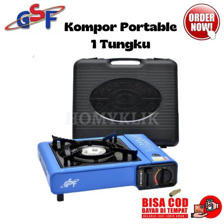 Kompor Portable 2 in 1 GSF 1 Tungku untuk BBQ (Barbeque), Camping, atau ...