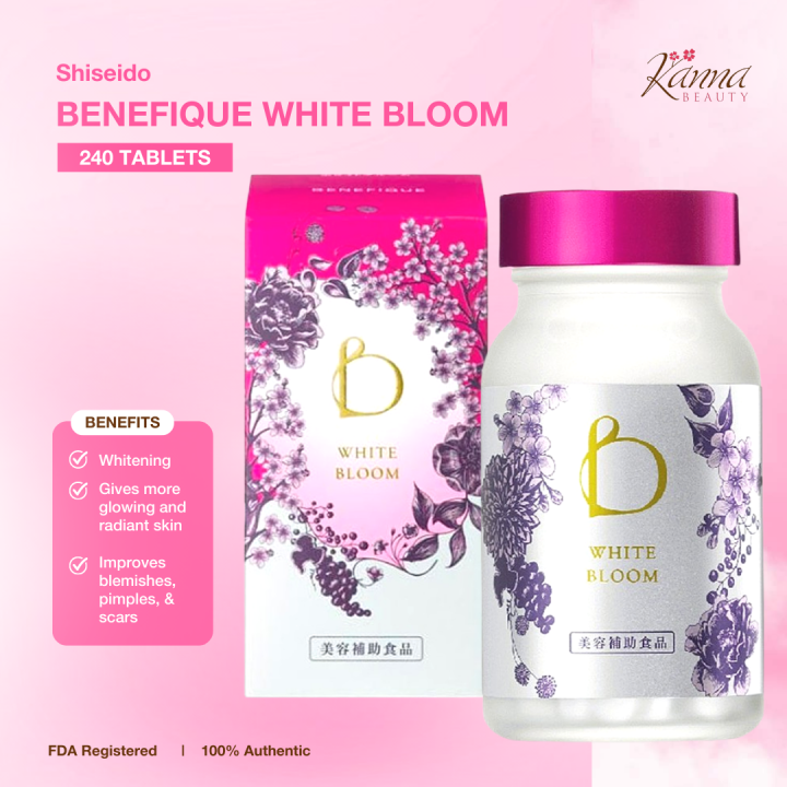 Shiseido Benefique Whitening White Bloom 240 Tablets – Made in Japan ...