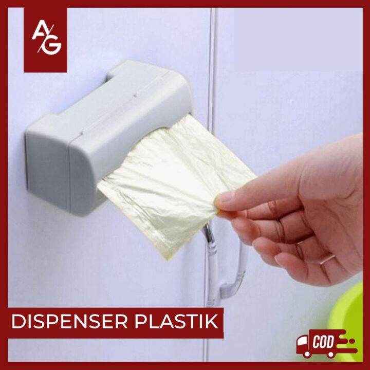 DISPENSER PLASTIK SAMPAH ROLL TEMPEL PLASTIK SAMPAH TEMPAT PLASTIK ...