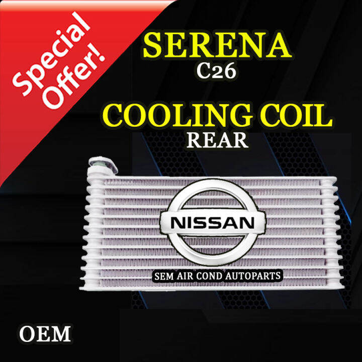 NISSAN SERENA C26 OEM TAIWAN REAR COOLING COIL/ EVAPORATOR (CAR AIRCOND SYSTEM) | Lazada