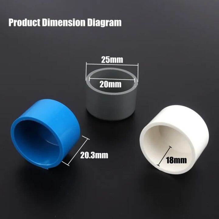10Pcs/Lot 20Mm PVC Pipe End Cap Garden Irrigation Fittings Household ...