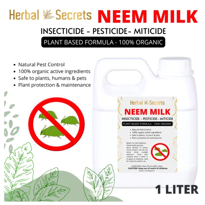 Herbal Secrets Neem Oil, MILK 1L Refill Neem Oil Ready to Use Mixture ...