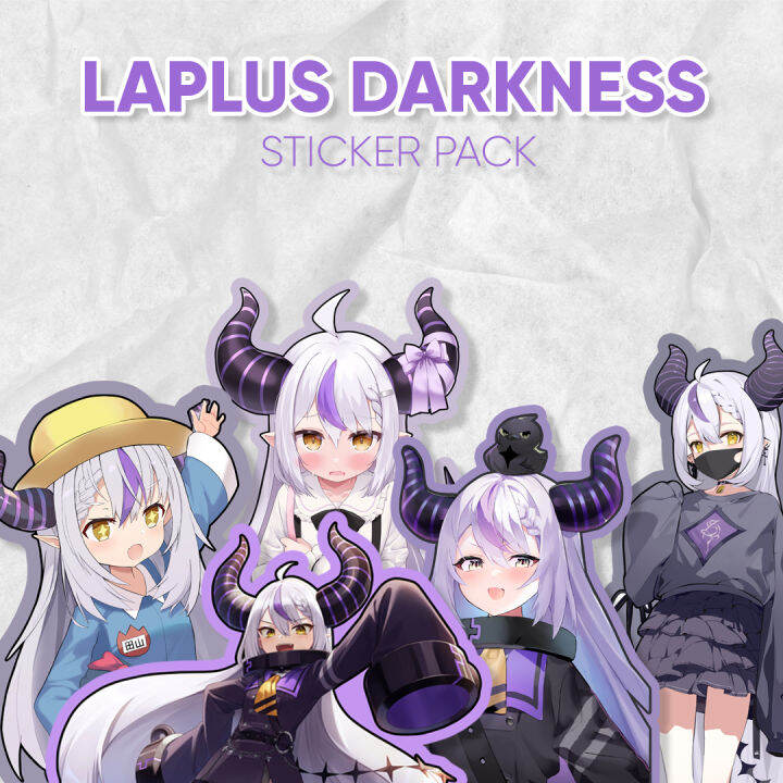 Stiker Pack Laplus Darkness Hololive Vtuber Anime Sticker Waterproof ...
