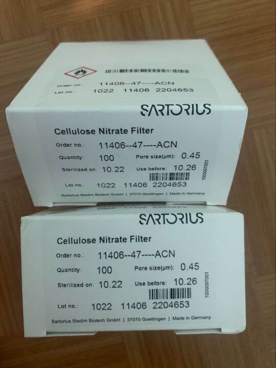 Màng lọc Cellulose Nitrate Filter 47mm, lỗ lọc 0.45µm Sartorius, màng ...