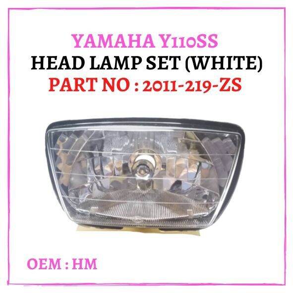 YAMAHA Y110 / Y110SS / SS1 HEAD LAMP SET (WHITE)(OEM)GOOD QUALITY ...