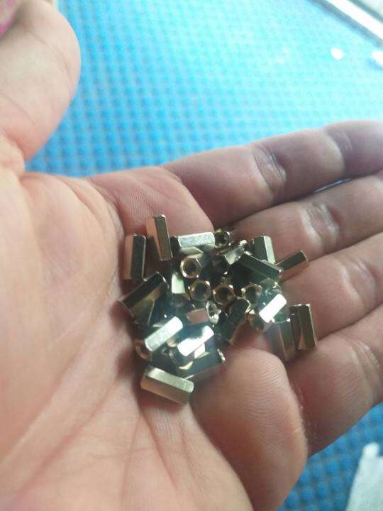 เสารองปริ้น PCB M3 ชุบนิคเกิ้ล ยาว 15 mm เสารอง PCB (แพคละ 10 ชิ้น ...