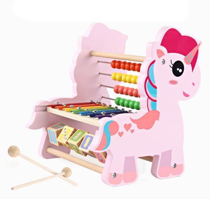BABA Calculating Bracket Wooden Toy Educational Fun Learning Toy Abacus ...