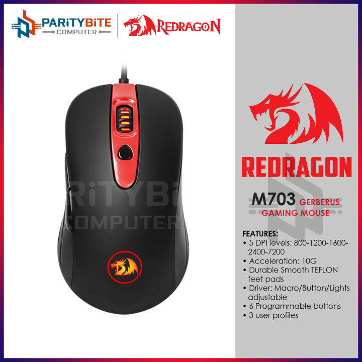 Redragon M703 Gerberus Gaming Mouse | Lazada PH
