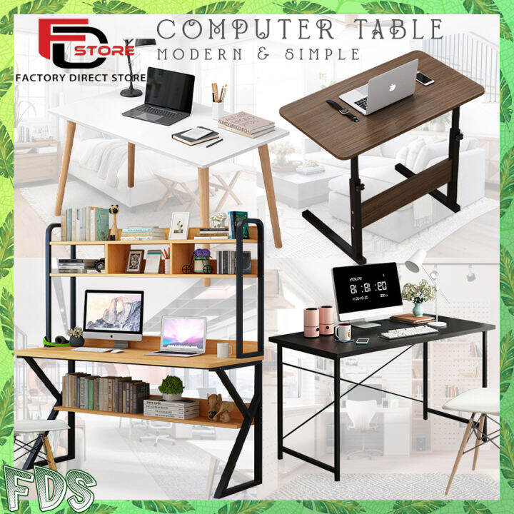 FDS 8 Design Computer Table Writing Desk Home Office Study Table ...