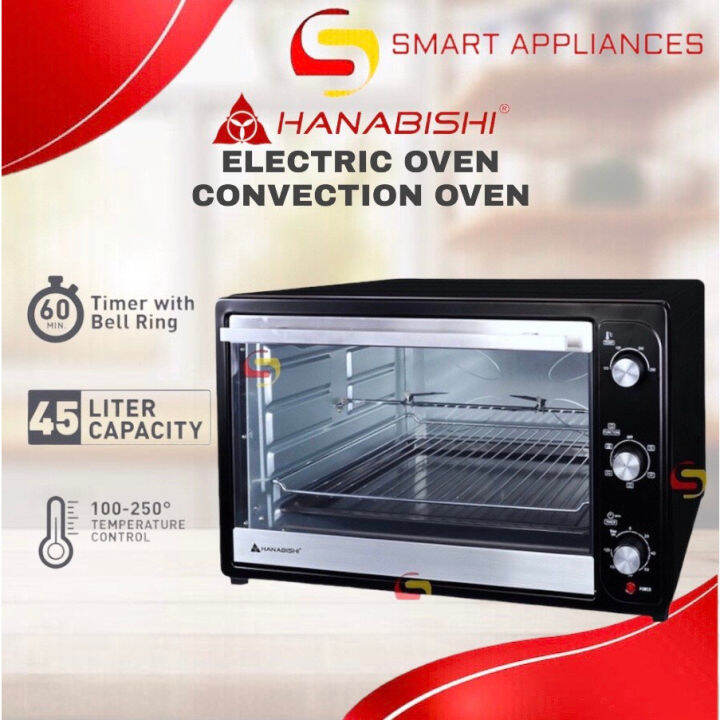 Hanabishi Electric Convection Oven 45L HEO-45ss Black | Lazada PH