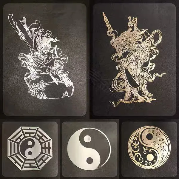 已开光 RARE Metal Sticker Guang Gong Series 高级金属材质 关公 财神 人物 系列 手机 电脑 贴纸 ...
