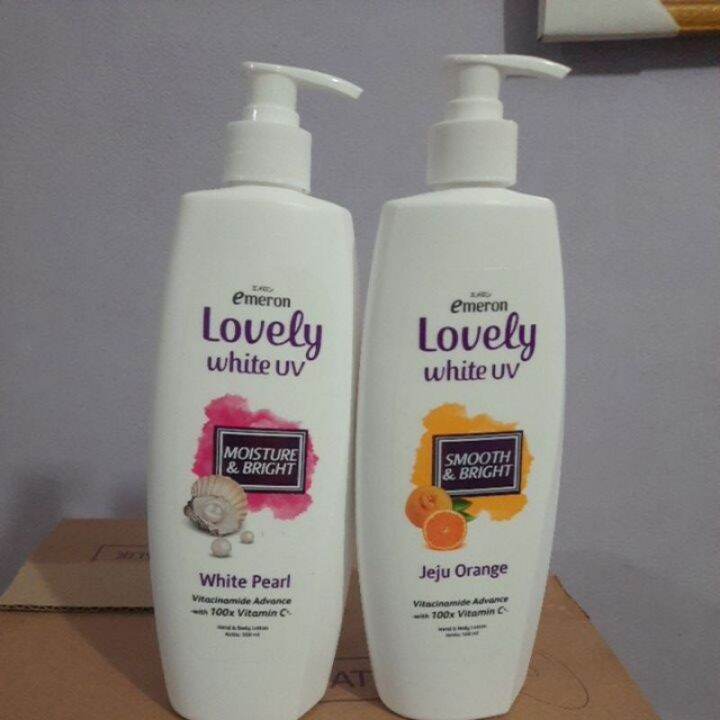 Emeron lovely hand body lotion smooth & bright 500 ml | Lazada Indonesia
