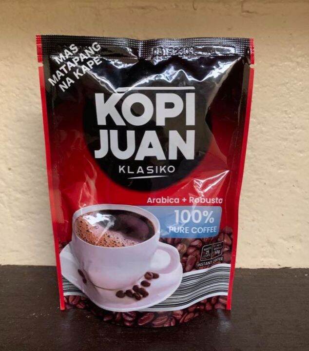 KOPI JUAN KLASIKO 100% PURE COFFEE ARABICA + ROBUSTA 50GRAMS | Lazada PH