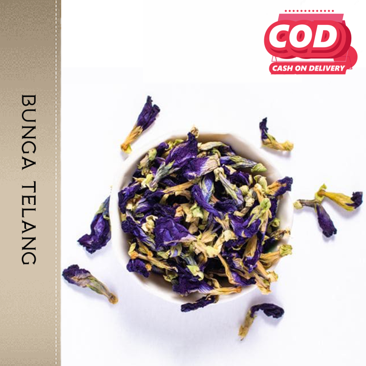 Bunga Telang kering 10gram | Butterfly Pea Flower | Teh Bunga Telang ...