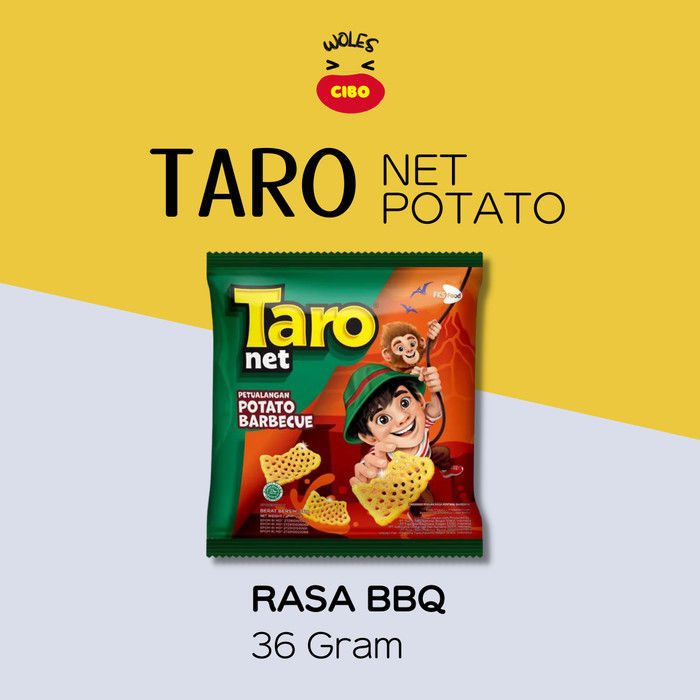 TARO Net Potato Rasa BBQ 36gr Snack Renceng Enak Camilan Kentang Murah ...