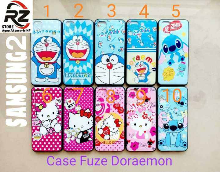 CASE FUZE KARAKTER DORAEMON, HELLO KITTY, STITCH SAMSUNG J6 PLUS J7 ...