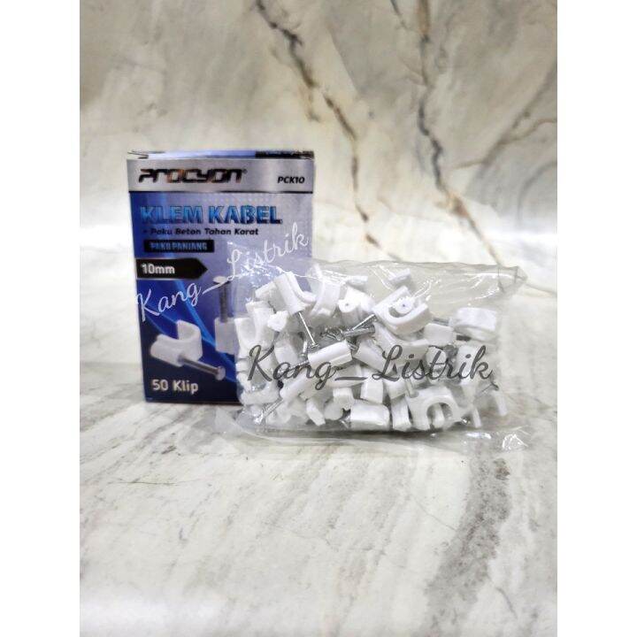 Klem Kabel Paku Beton 10mm Procyon / Klem Beton 10mm Procyon | Lazada ...