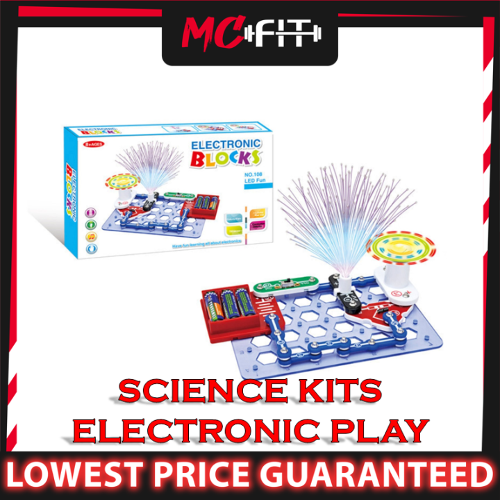 MCFIT Science Kit Toy Snap Circuits Electronic Blocks STEM Physics ...