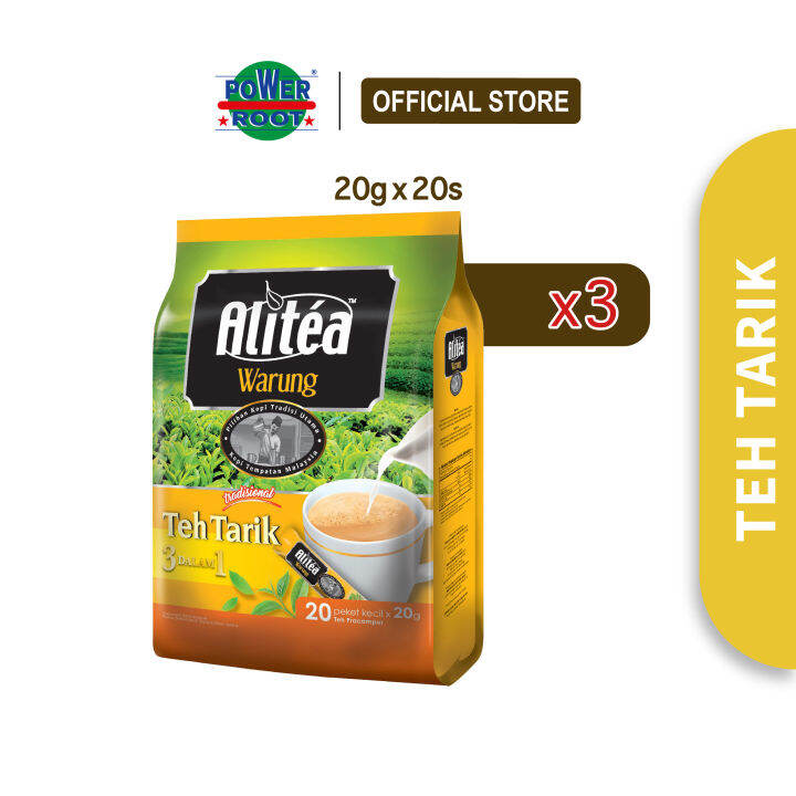 [3 PACKS] Alitea Warung 3 in 1 Teh Tarik (20gm X 20 Sachets) | Lazada
