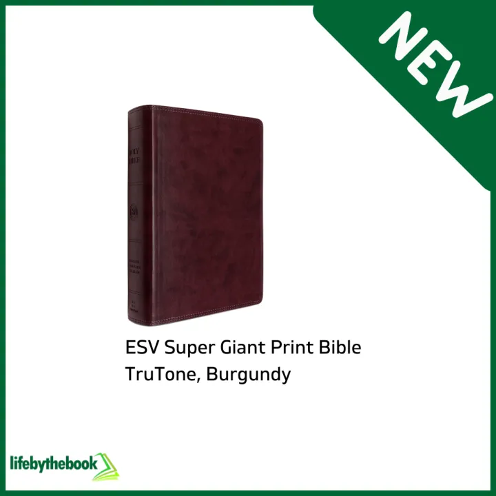 ESV Super Giant Print Bible TruTone, Burgundy | Lazada PH