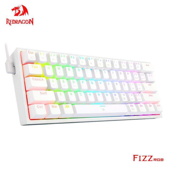 REDRAGON Fizz K617 RGB USB Mini Mechanical Gaming Wired Keyboard Red ...