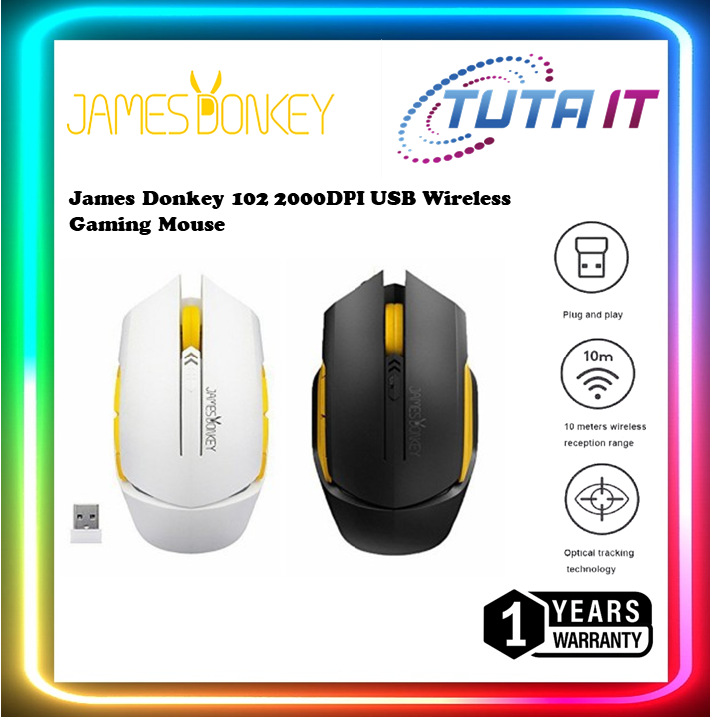 James Donkey 102 2000DPI USB Wireless Gaming Mouse | Lazada