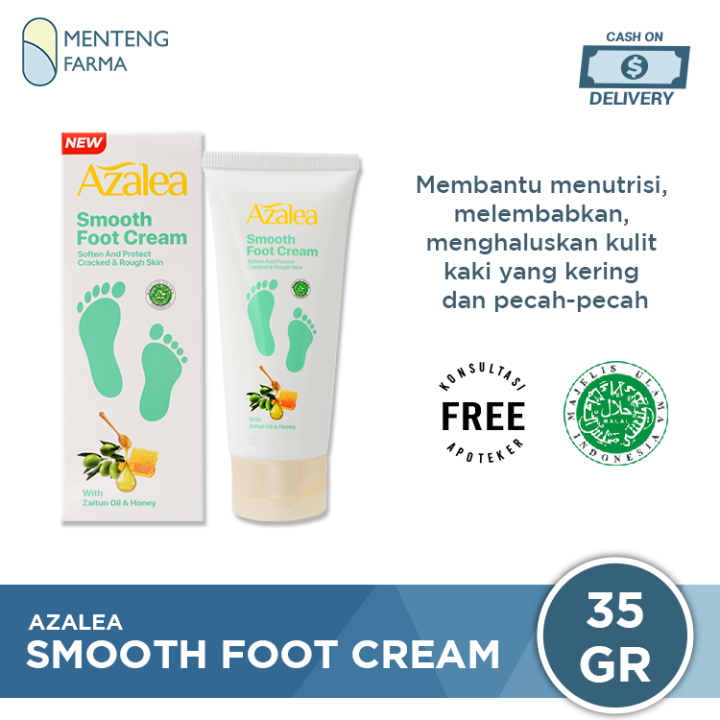 Azalea Smooth Foot Cream 35 Gr - Perawatan Kulit Kaki Kering dan Kasar ...