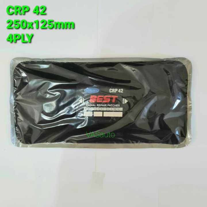 Bestpatch CRP 42 4Ply Radial Tire Patch Karet Tambal Ban Luar 1box isi 10 biji | Lazada Indonesia